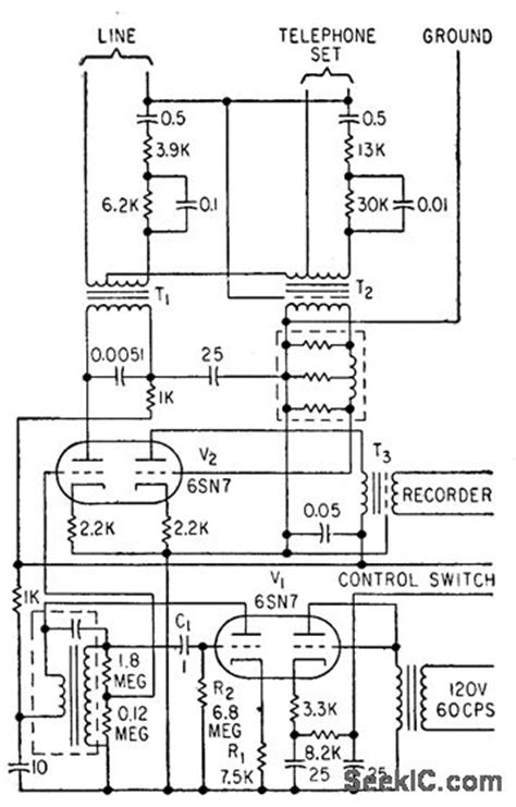 BEEPER FOR TELEPHONE RECORDING Basic Circuit Circuit Diagram SeekIC Com