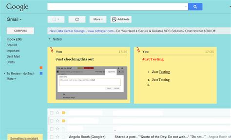 Add Notes To Emails In Gmail With Notes For Gmail [chrome Firefox] Dottech