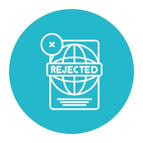 Premium Vector Passport Rejected Vector Illustration