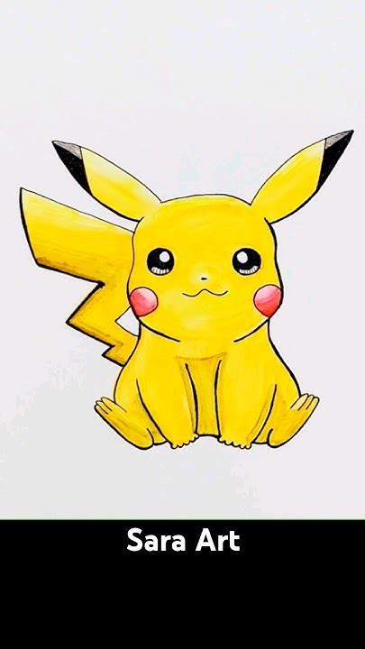 포켓몬 피카츄 그림 Watercolor Drawing 플러스펜 일러스트 Saraart Youtube