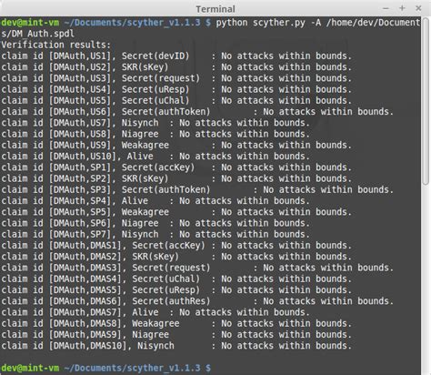 Formal Analysis Results From Scyther Download Scientific Diagram