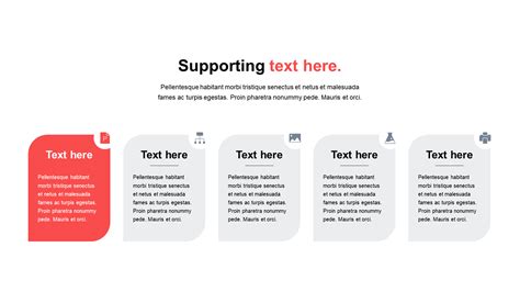 单色扁平3项ppt列表 Islide