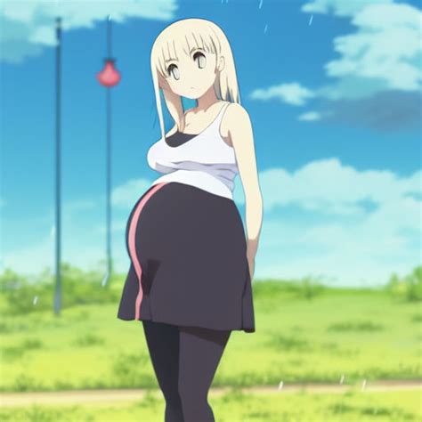 02424 2852183654 Cute Pregnant Woman In A Crop T By Expandolicious2