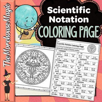 Scientific Notation Color By Number Science Color By Number