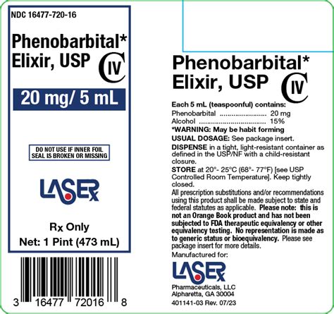 Phenobarbital Elixir Package Insert