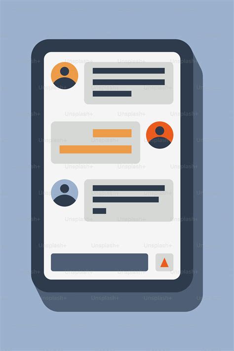 플랫 디자인의 휴대폰 벡터 Unsplash의 소셜 미디어 이미지