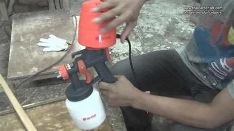 การใช้งานกาพ่นสีไฟฟ้า Ll 06 Youtube