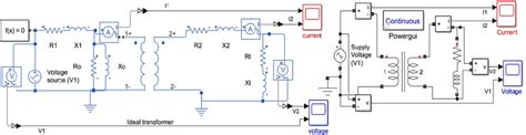 A Single Phase Two Winding Transformer A Model By Simscape Blocks Download Scientific