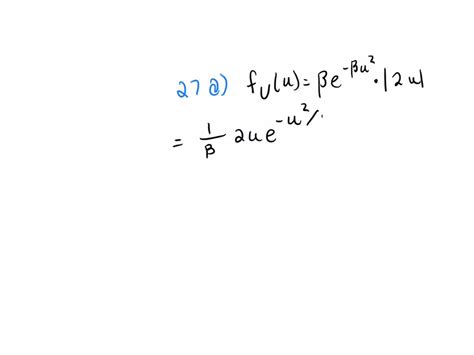 ⏩solvedlet Y Have An Exponential Distribution With Mean β A Prove Numerade