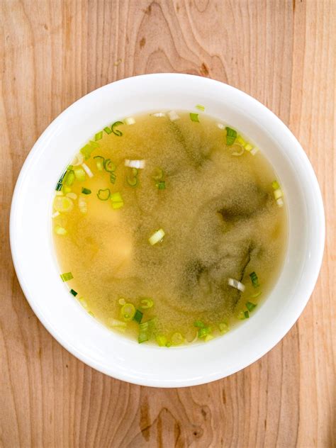 5 Minute Homemade Vegan Miso Soup With Silken Tofu And Seaweed
