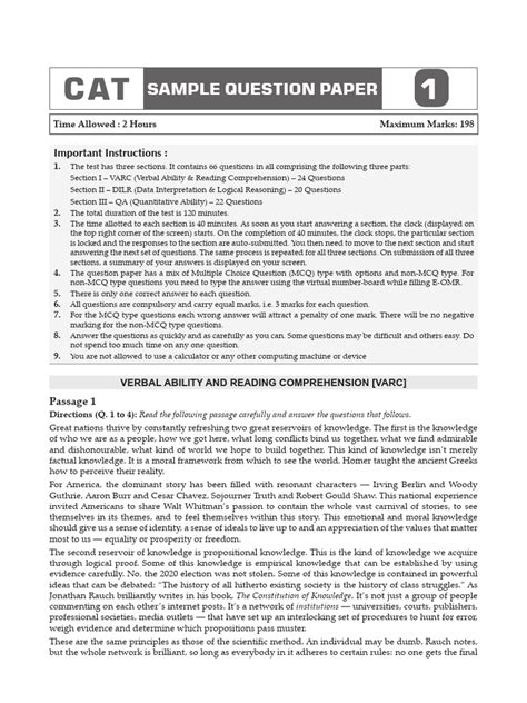 Cat Sample Question Paper Pdf Multiple Choice Birds