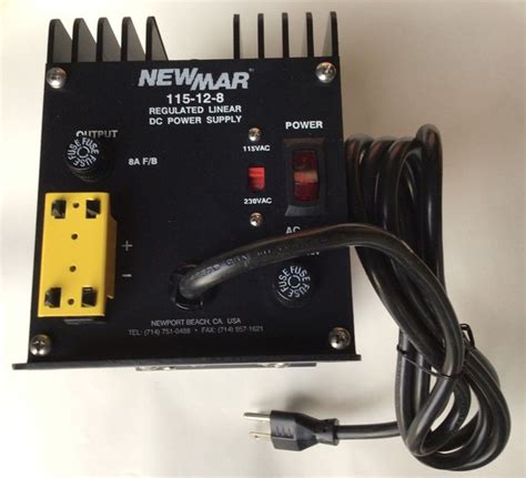 Newmar 115 12 8 Regulated Marine Power Supply 115230vac To 12vdc For