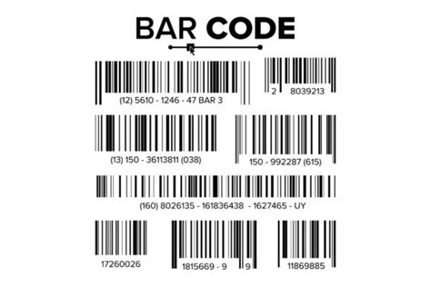 Bar Code Set Vector Modern Simple Flat Graphic By Pikepicture Creative Fabrica