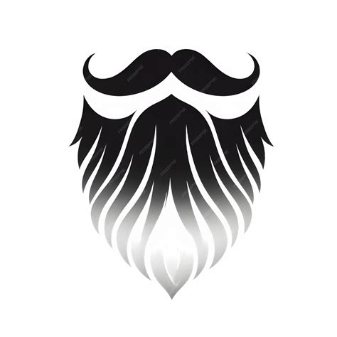 Beard Logo Vector Premium Ai Generated Vector