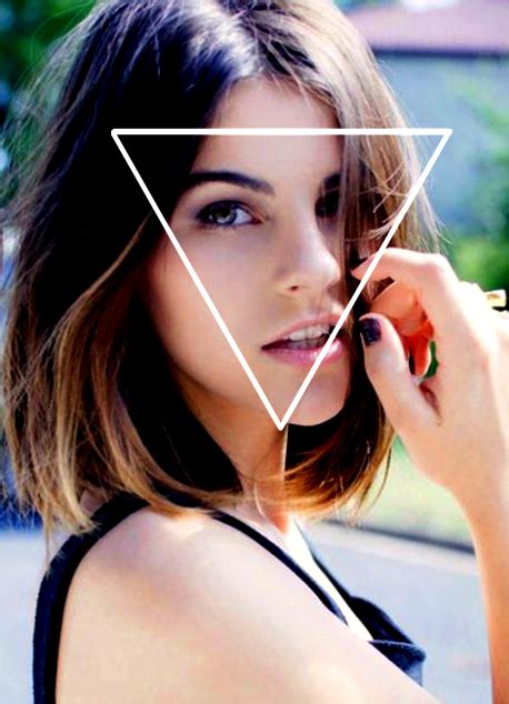 Haircuts For Inverted Triangular Faces