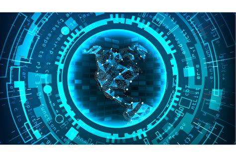 Futuristic Technology Connection Structure Vector Abstract Background Blue Electronic Network