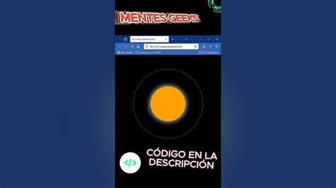 🌌 Sistema Solar Animado Con Html Y Css Órbita Perfecta 🚀 Webdevelopment Informática