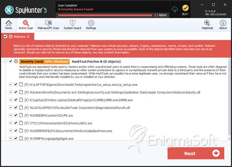 Hacktool Win32 Patcher D Removal Report