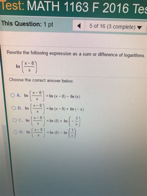 Solved Rewrite The Following Expression As A Sum Or