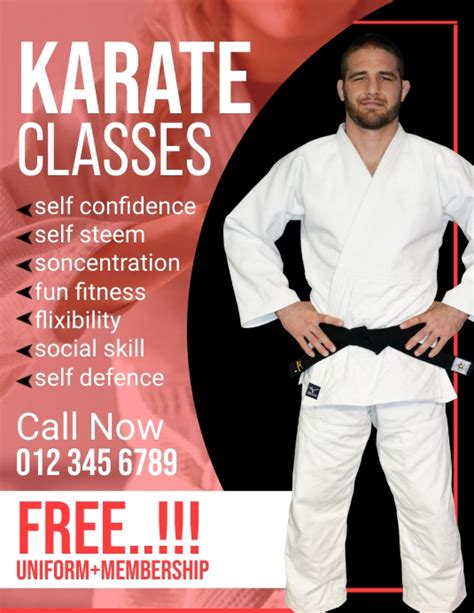 Karate Class Ads Template Postermywall
