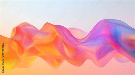 99 Radiant Waveforms In Vivid Colors Forming A Fluid Continuous Pattern Against A Clear