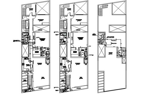 Housing Building Structural Plan And Sectional Detail Cad Construction 2d View Layout Dwg File