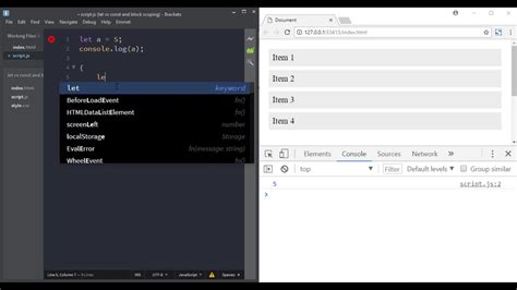 The Let Keyword The Const Keyword And Block Scoping In Es6 Youtube