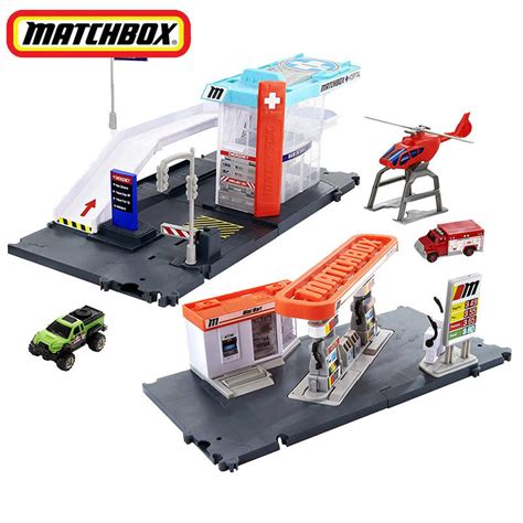 Matchbox Matchbox Alloy Car Airport Fire Station City Scene Set Sound