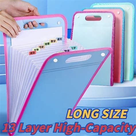 Long Folder File Organizer Expanding File Folder Document Organizer