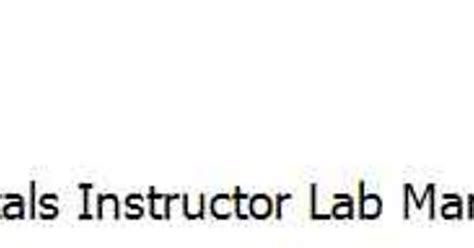 Cisco Network Fundamentals Instructor Lab Manual Imgur