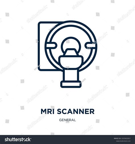 Mri Scanner Icon General Collection Thin Stock Vector Royalty Free