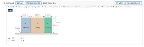 Solved 4 [0 2 Points] Details Previous Answers Sercp11