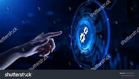 Integration Data System Technology Concept Hand Royalty Free Stock