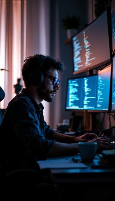 Free Midnight Code Session Photo Programming Developer Coding