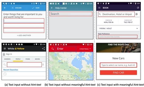 Unblind Text Inputs Predicting Hint Text Of Text Input In Mobile Apps Via Llm