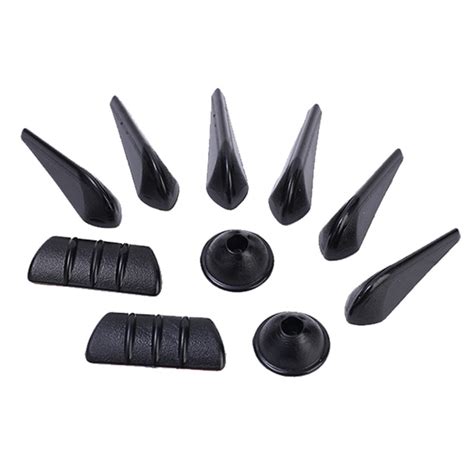 차체 디플렉터 스포일러 스티커 바람 소음 감소 교정 스타일링 몰딩 페어링 스트립 자동차 액세서리 세트당 10 개