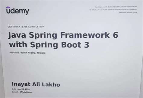 Spring Framework 6 And Spring Boot 3 Java 17 Jdbc Hibernate Maven
