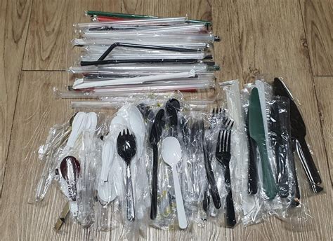 택포 일회용 숟가락 포크 케익칼 빨대 헬로마켓