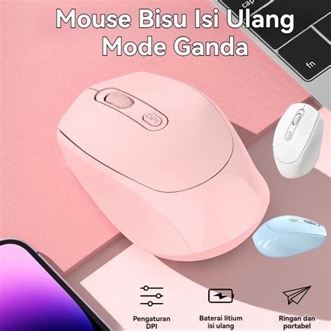 Jual Mouse Silent Click Macaroon Mouse M107 Mouse Silent Wireless Mouse