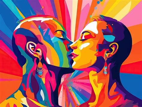 Premium Ai Image Digital Illustration Artwork Of Unity Between Two