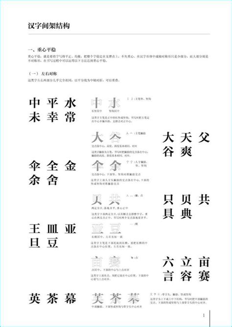 汉字间架结构 知乎