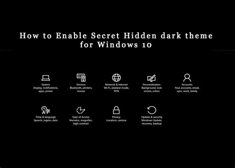 How To Enable Secret Hidden Dark Theme For Windows Techcresendo
