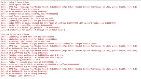 error failed to execute algorithm at 0x80000000 4 openocd下载报错 开源蜂鸟