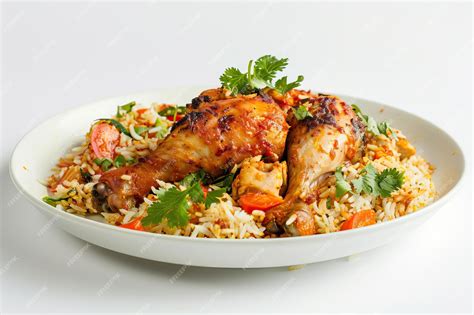 Premium Photo Spicy Chicken Biryani For Christmas And Eid