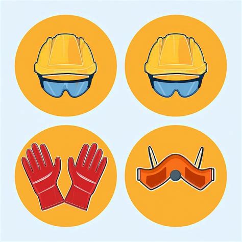 필수 안전 기호의 집합 프리미엄 Ai 생성 벡터