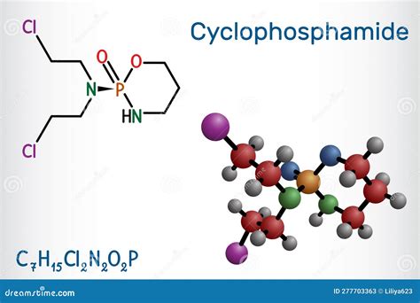 Cyclophosphamide Cytophosphane Cp Molecule It Is Alkylating Agent Used In The Treatment Of