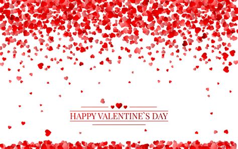 무작위로 떨어지는 붉은 패턴 색종이 마음 축제 배너 인사말 카드 엽서 청첩장 발렌타인 데이 대 한 디자인 요소를 경계 하 고 날짜 카드를 저장 합니다 벡터 일러스트 레이 션