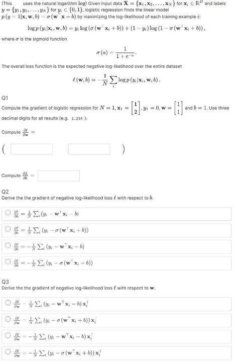 Solved This Uses The Natural Logarithm Log Given Input Chegg Com