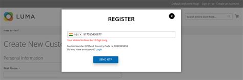 Frontend Customer Registration Magento 2 Mobile Otp Login Pro Extension