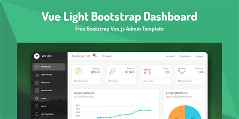 vue light bootstrap dashboard free bootstrap vue js admin template